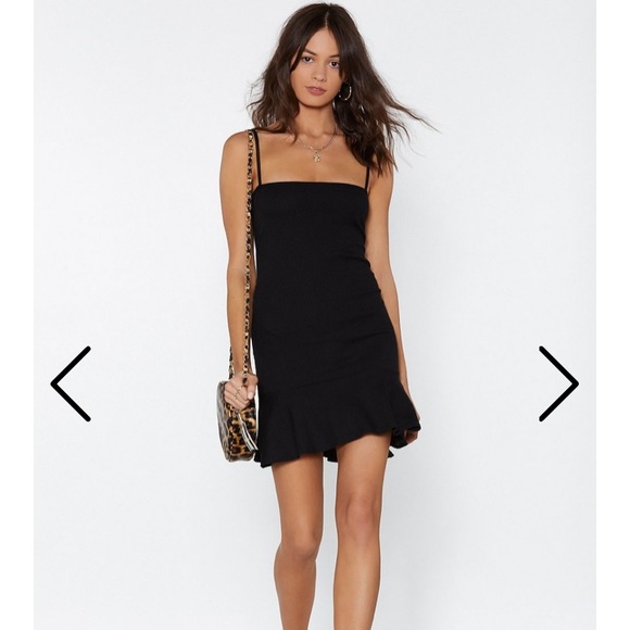 Nasty Gal | Dresses | Nasty Gal Flip Em Off Mini Little Black Dress ...